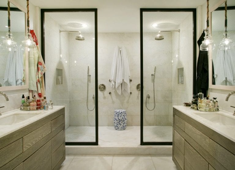 Custom Home Shower Suites Go Luxe - Hensley Custom Building Group